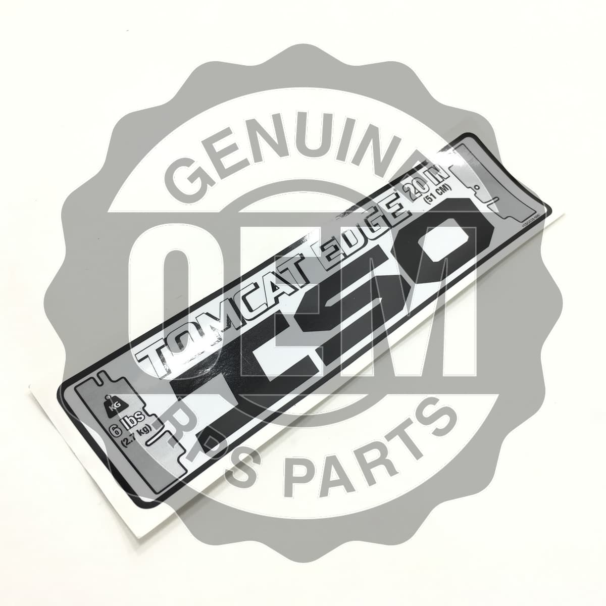 Tomcat EDGE20-0001 Decal, ISO Stick, 20"
